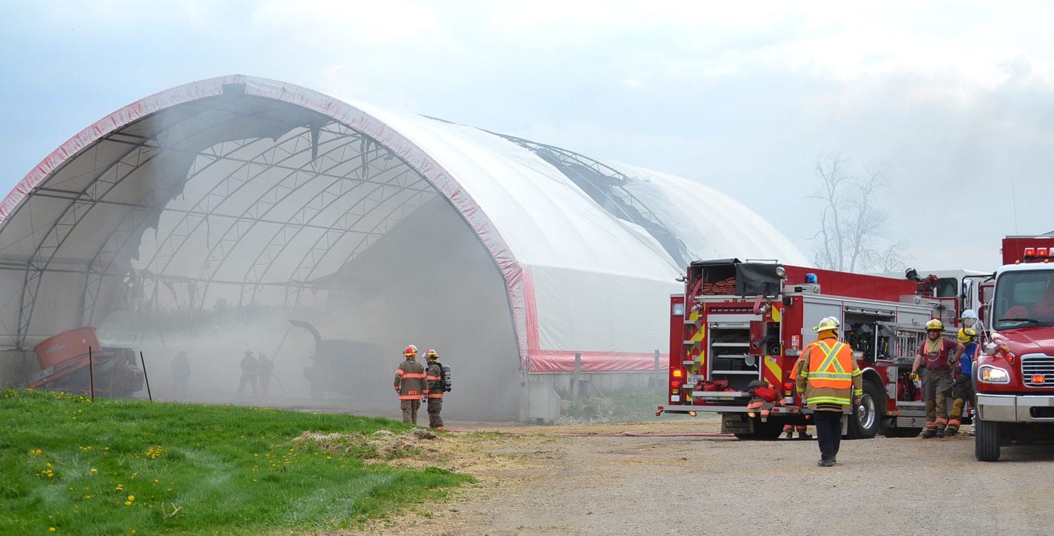 North Perth firefighters extinguish Friday blaze at Carson Farms