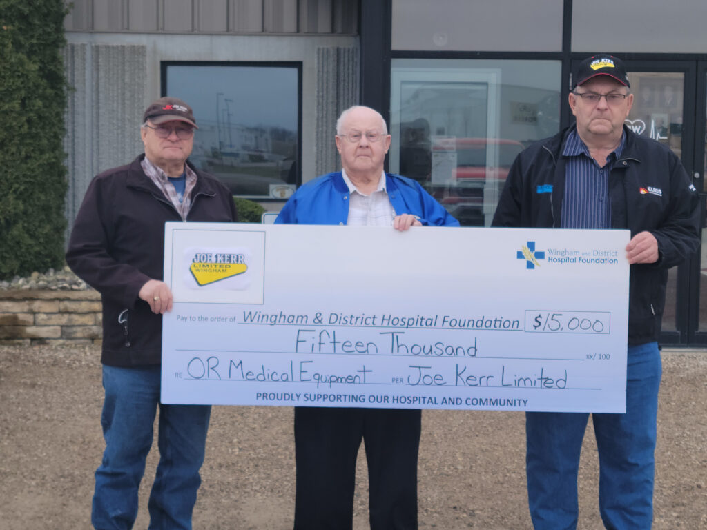Joe Kerr Limited donates $15,000 to hospital to honour employees, families