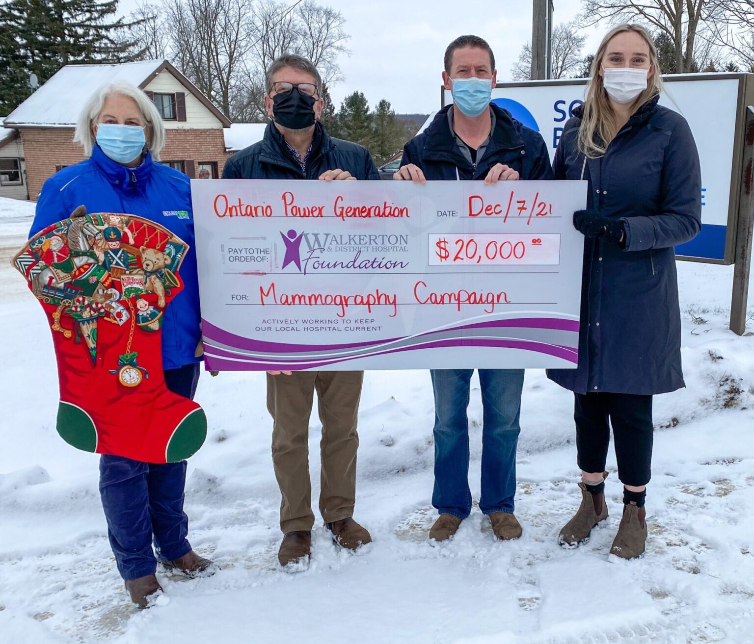 OPG donates $20K to Walkerton hospital