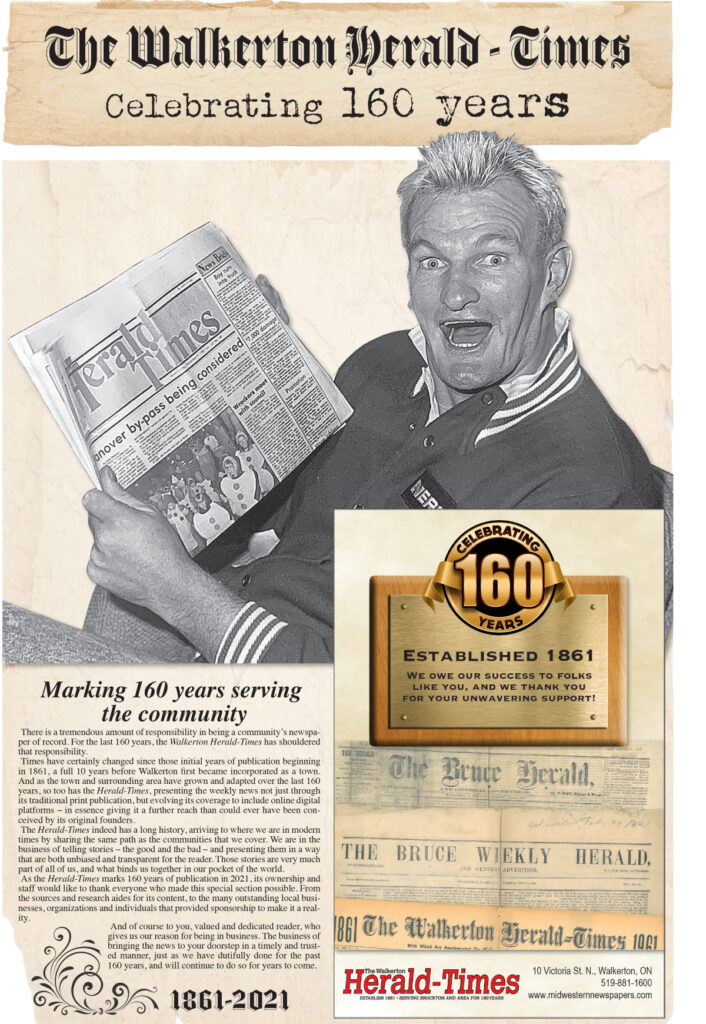 Walkerton Herald-Times marks 160 years of publication