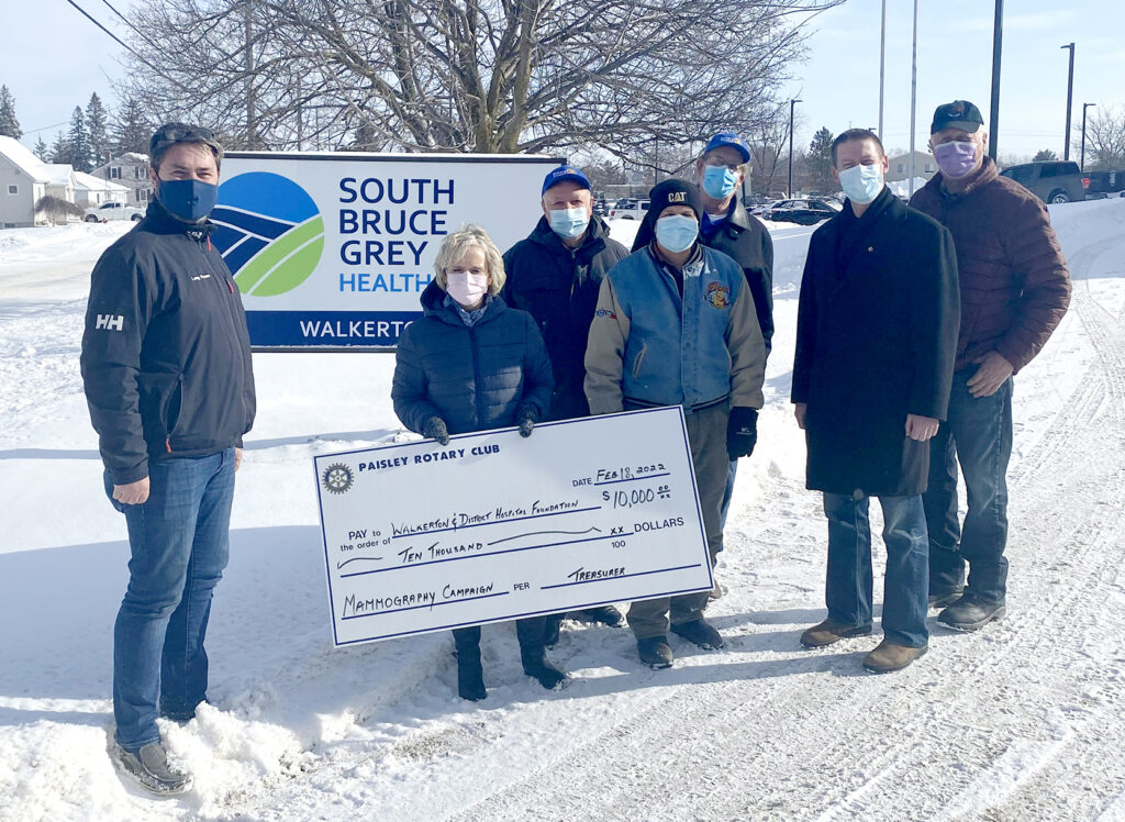 Paisley Rotary Club donates to Walkerton hospital