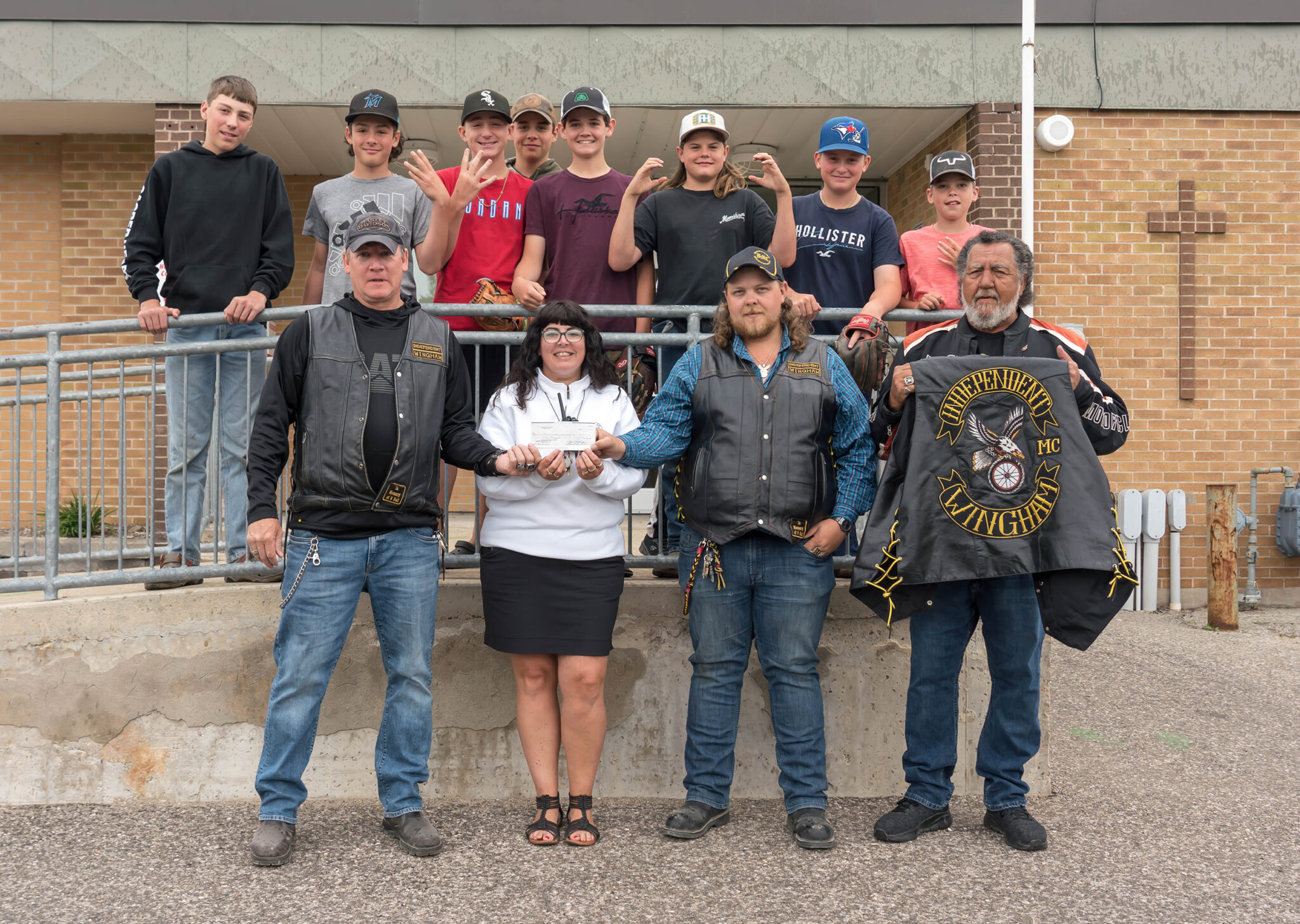Independent Motorcycle Club presents donation to Sacred Heart Catholic ...