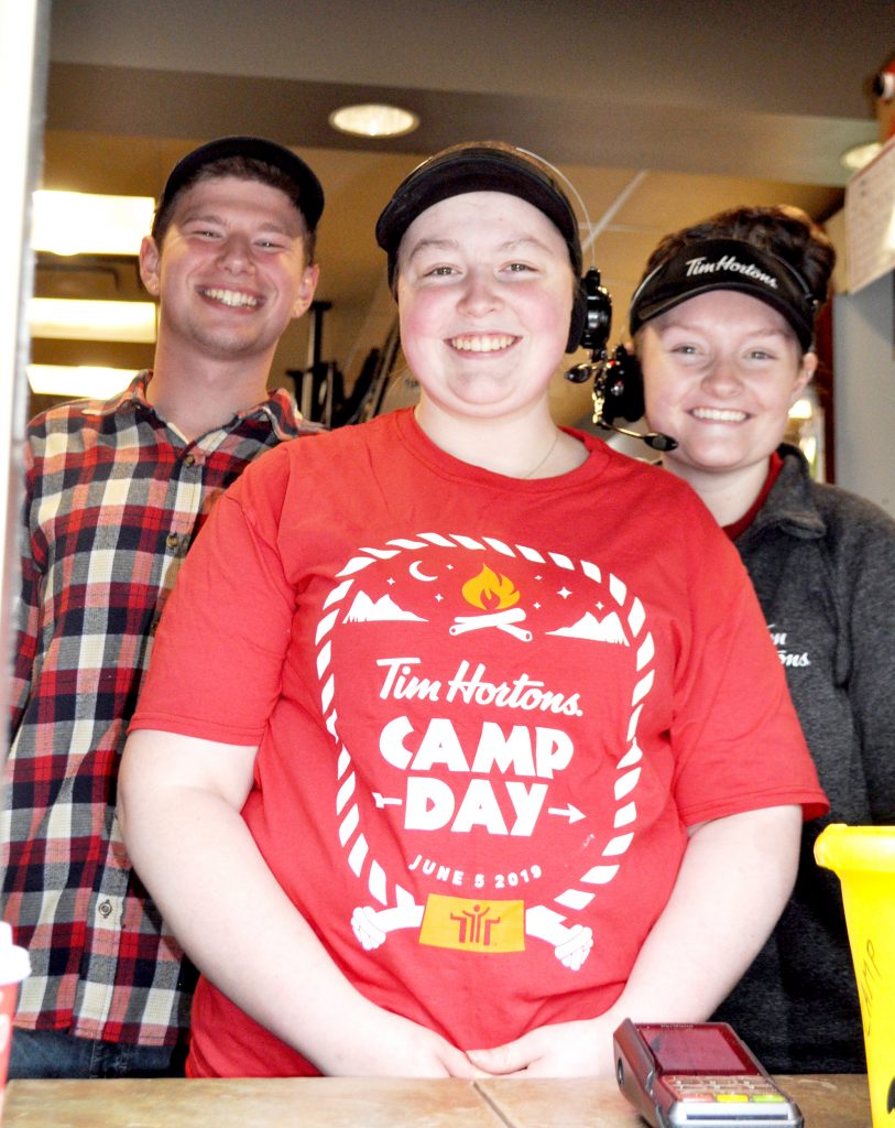 Camp Day at Tim Hortons in Walkerton