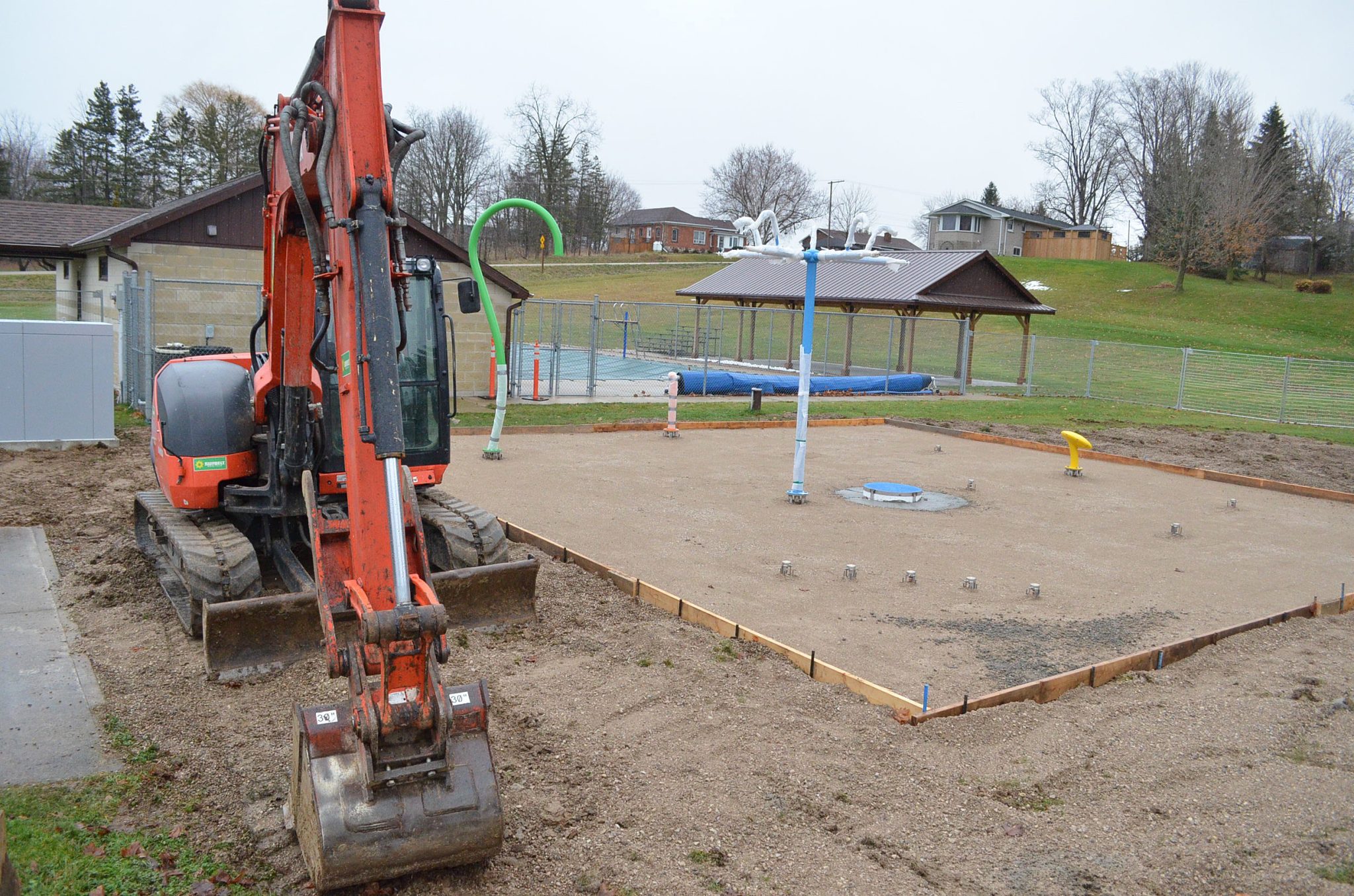 Gorrie Splah Pad construction underway