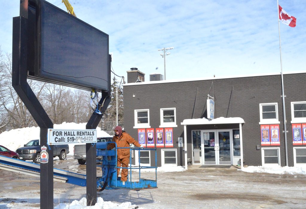New digital sign installed at Listowel Legion