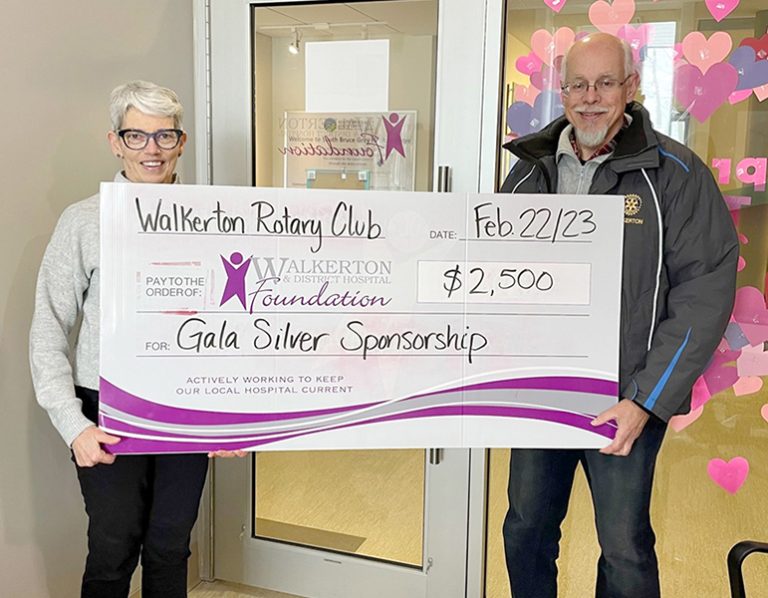 WDHF announces Rotary Club of Walkerton as "silver" gala sponsor