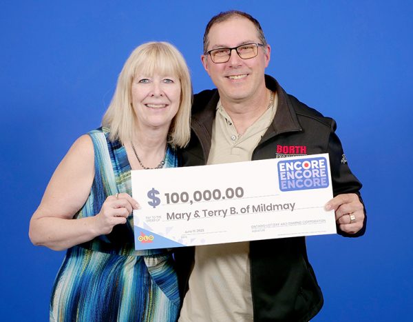 Mildmay couple win $100K in Lotto Max draw