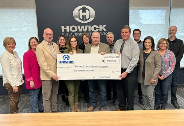 Howick Mutual contributes $100K to WDH as part of 150th anniversary