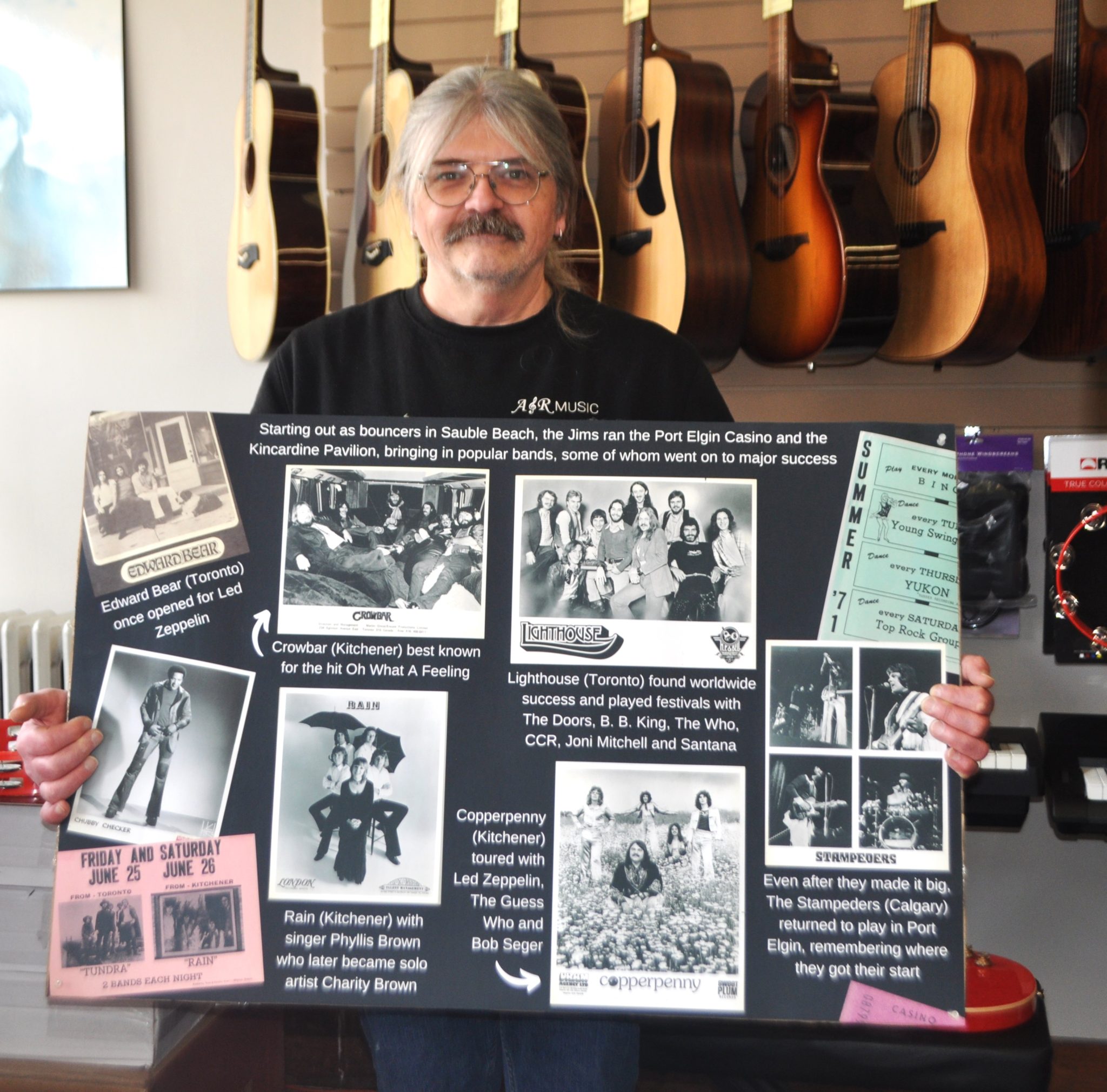 Ontario Heritage Week display celebrates local music
