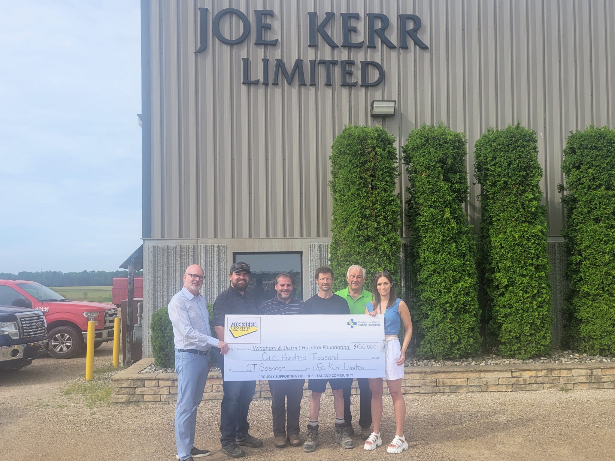 Joe Kerr Limited commits $100,000 to Wingham Hospital CT Scanner