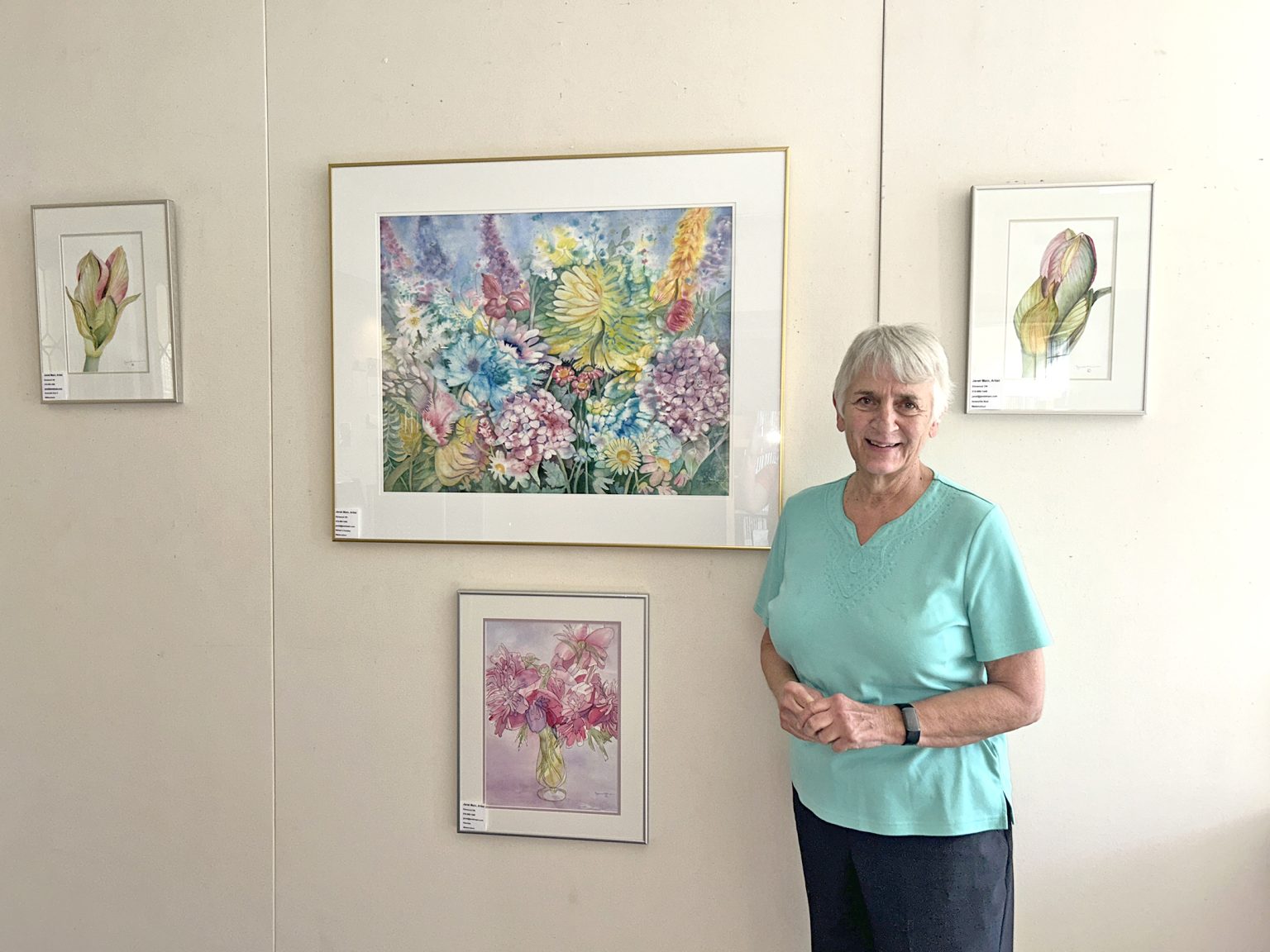 Local artist Janet Main featured on Walkerton Library art wall