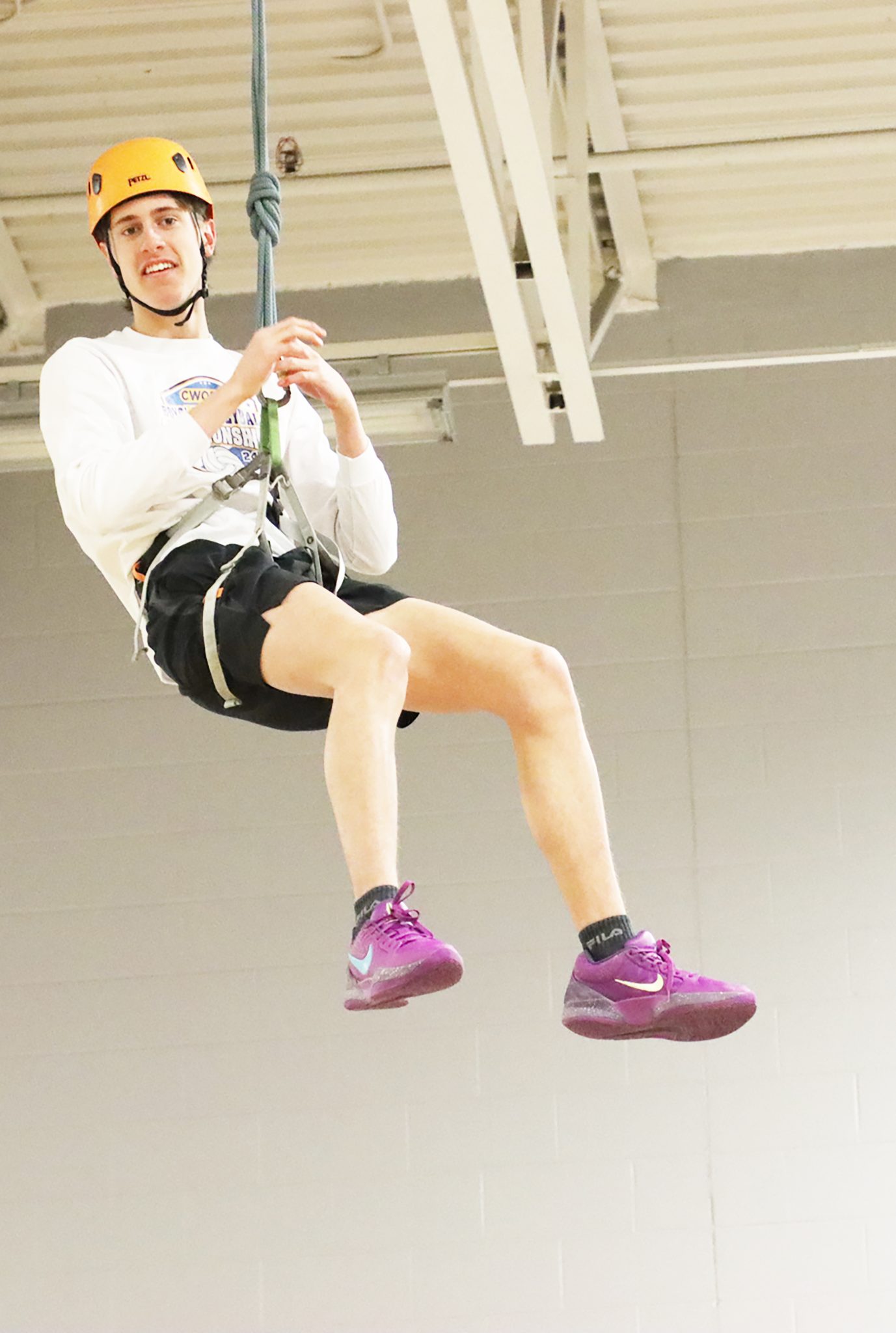 Walkerton students experience rock climbing