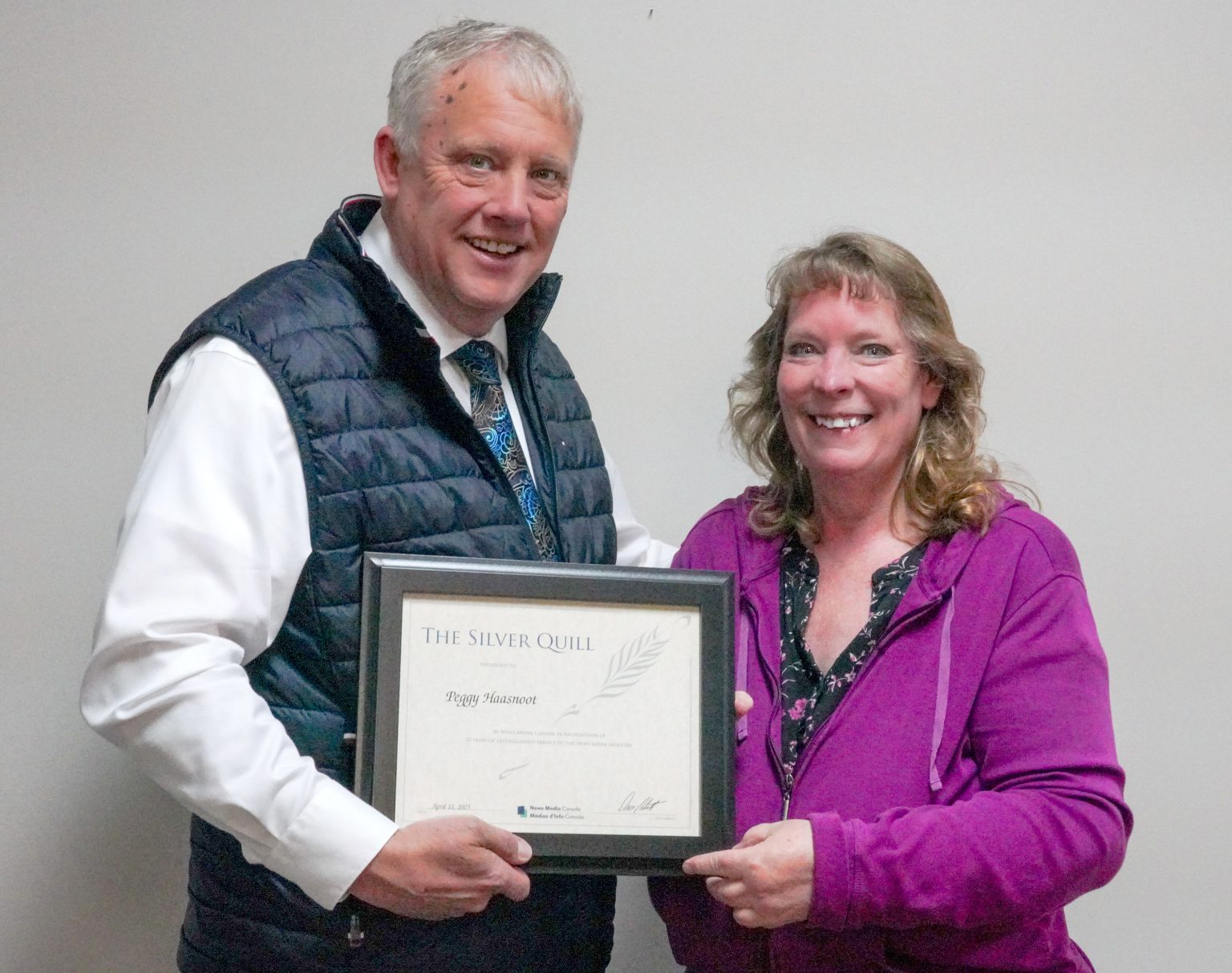 Midwestern’s Peggy Haasnoot receives Silver Quill