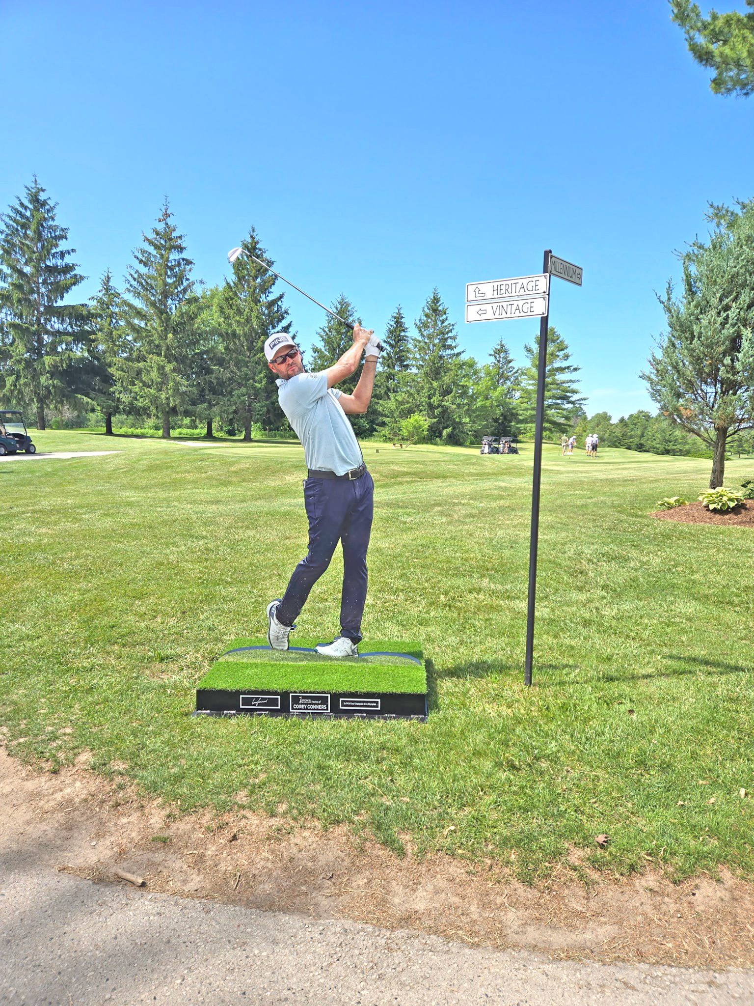 Corey Conners honoured with new photo op installation at Listowel Golf Club